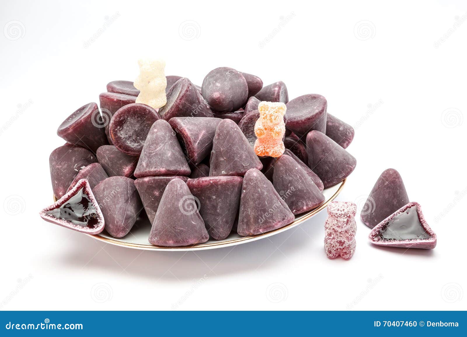 This pyramidal cuberdons stock photo. Image of nicety - 70407460