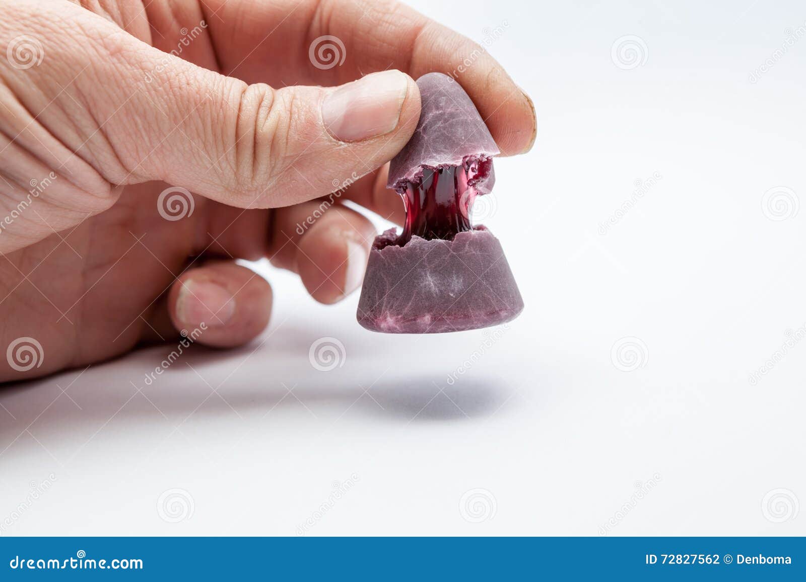 This pyramidal cuberdons stock photo. Image of raspberry - 72827562