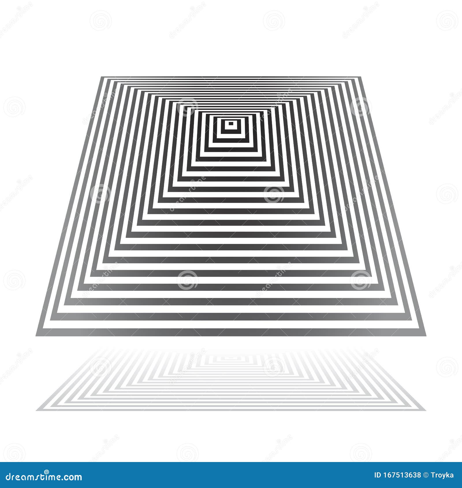 Pyramidal Shape. Abstract Geometric Design Element Stock Vector ...