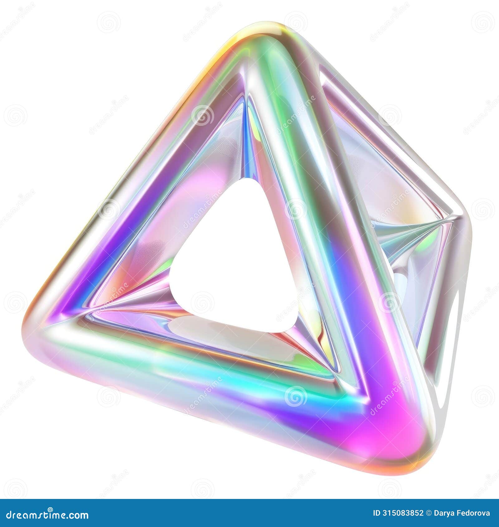 Pyramidal Structure with an Iridescent Finish Reflects a Spectrum of ...