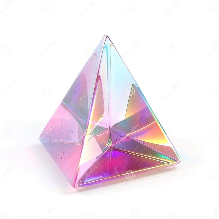 Pyramidal Structure with an Iridescent Finish Reflects a Spectrum of ...
