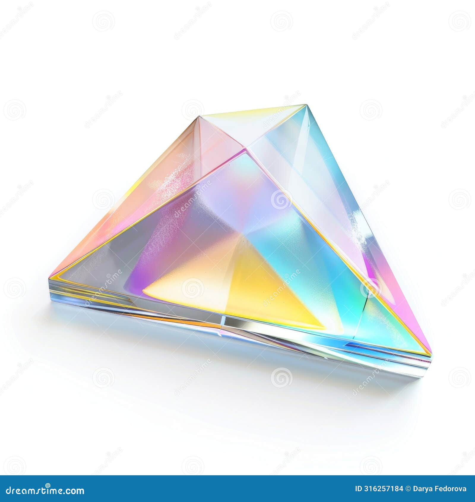 Pyramidal Structure with an Iridescent Finish Reflects a Spectrum of ...