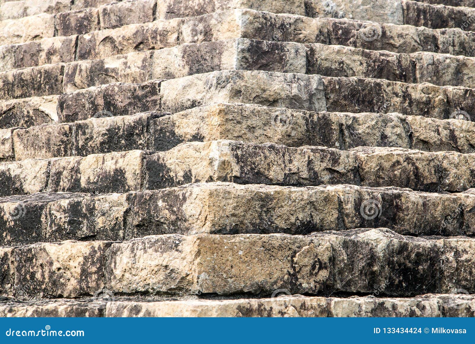 Pyramidal Structure Made of Stones. Stock Photo - Image of pyramid ...