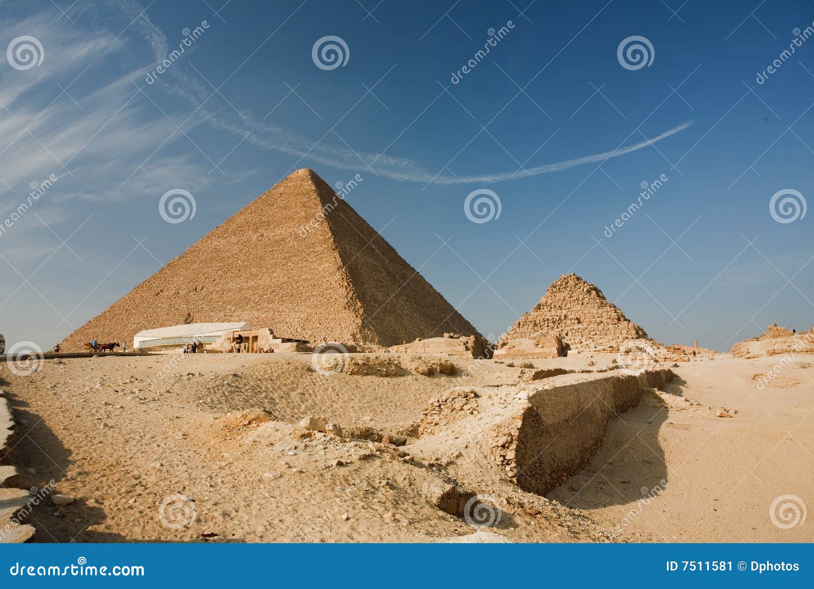 Pyramide stockbild. Bild von gebäude, wunder, ruine, afrika - 7511581