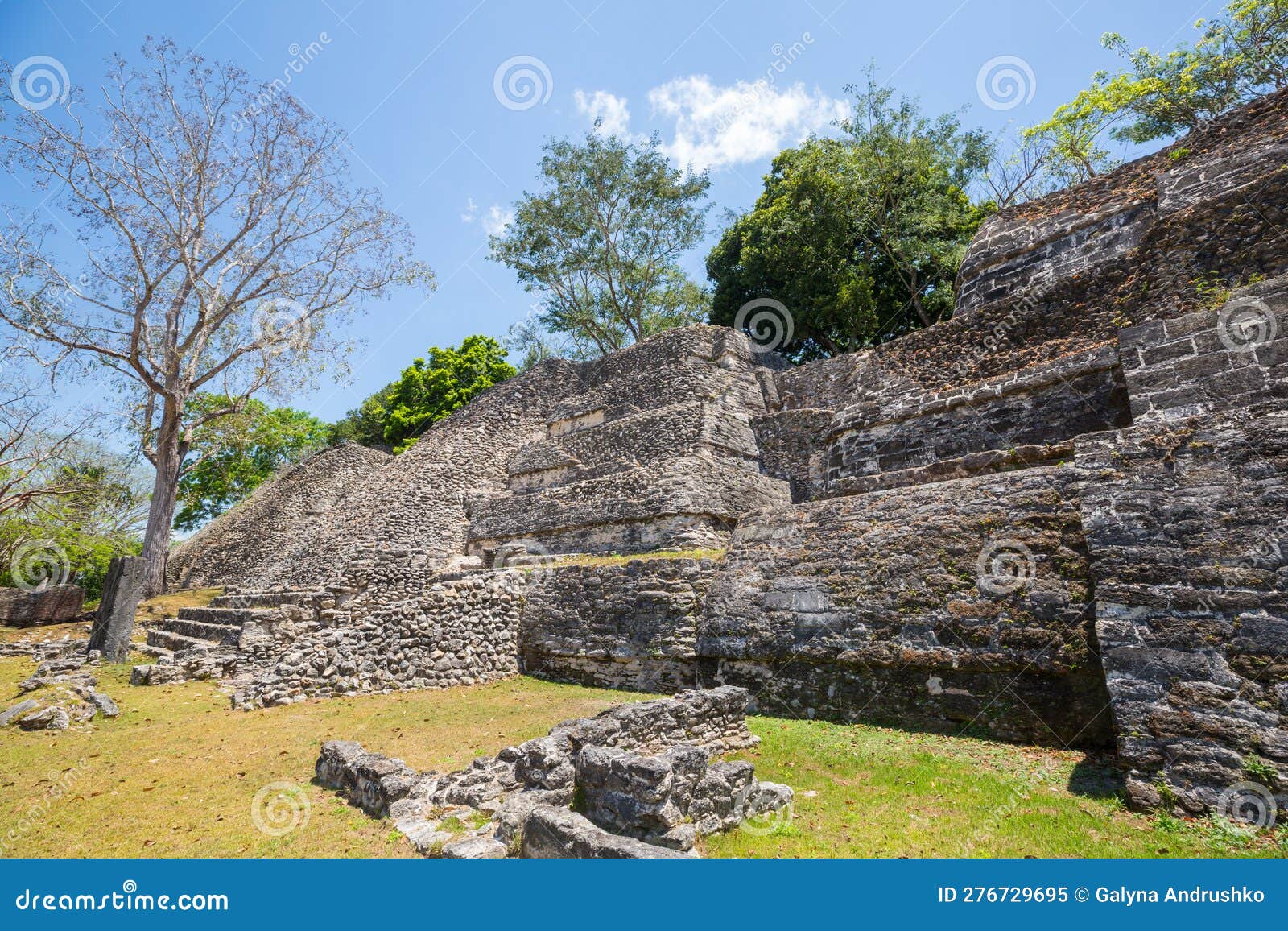 Pyramide in Belize stock image. Image of culture, stairs - 276729695