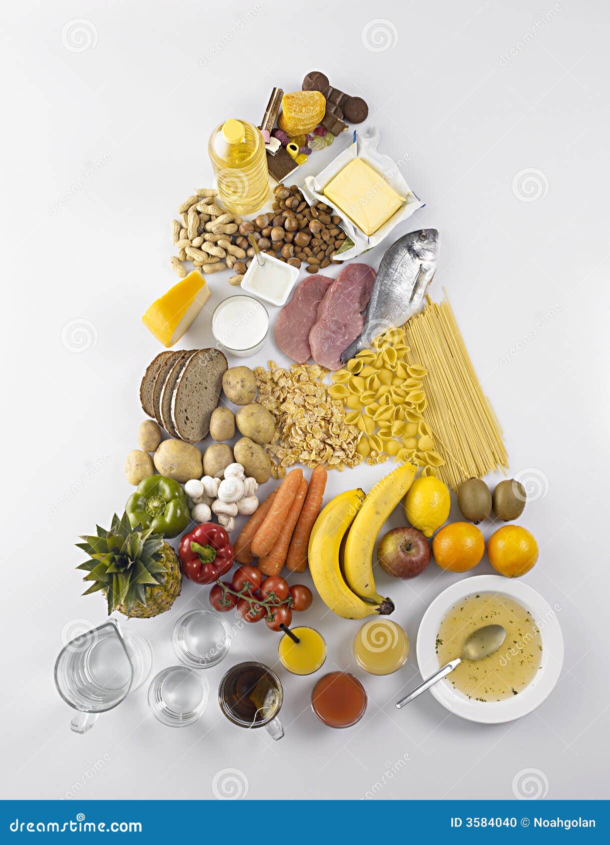 Pyramide De Guide De Nourriture Photo stock - Image du carbohydrates ...