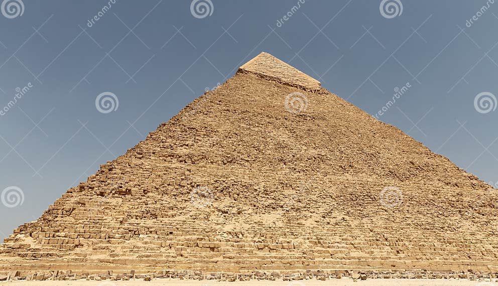 Pyramide De Khafre Dans Le Complexe De Pyramide De Gizeh, Le Caire ...