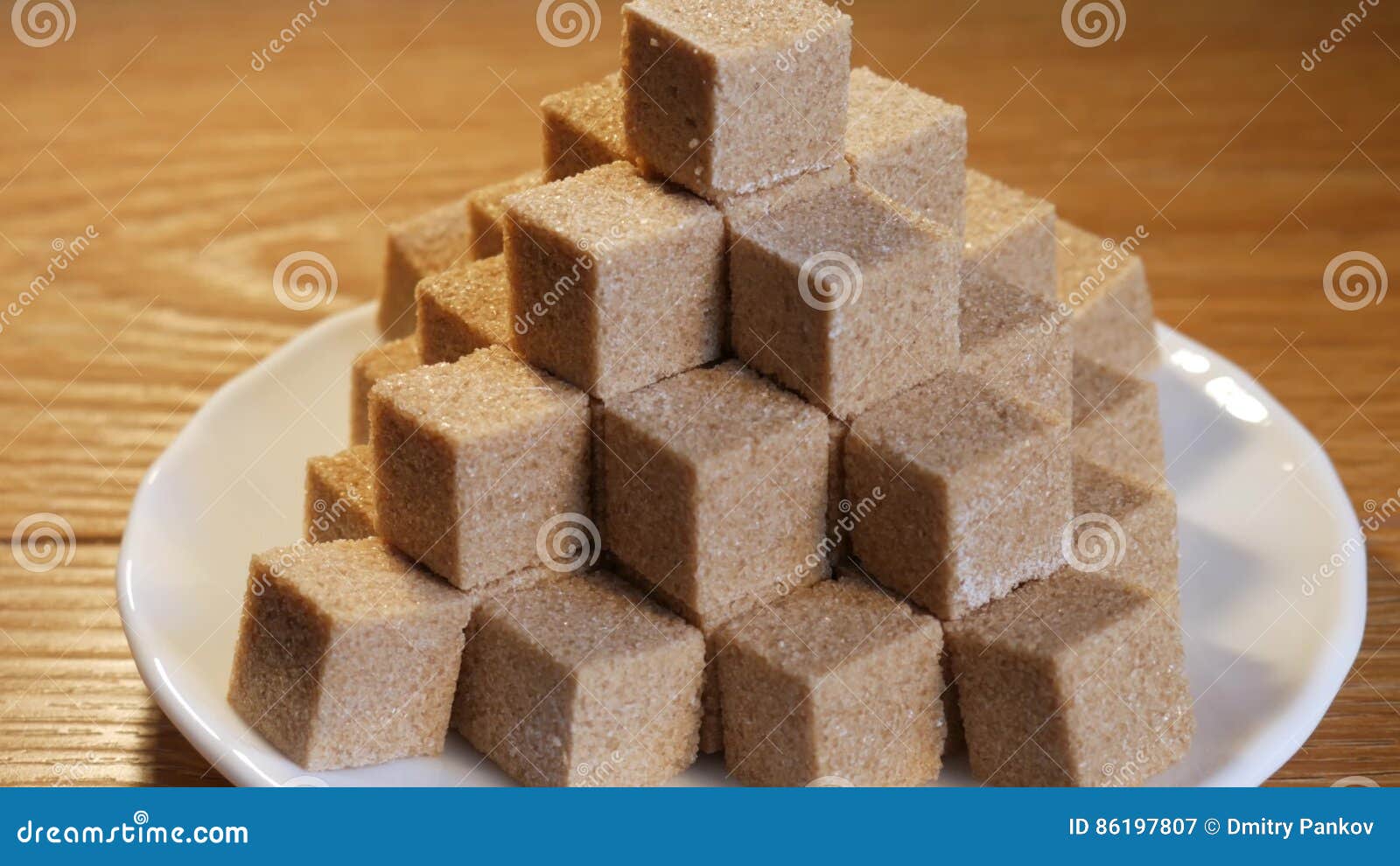 Pyramide Des Cubes En Sucre Clips Vidéos - Vidéo du régime, blanc: 86197807