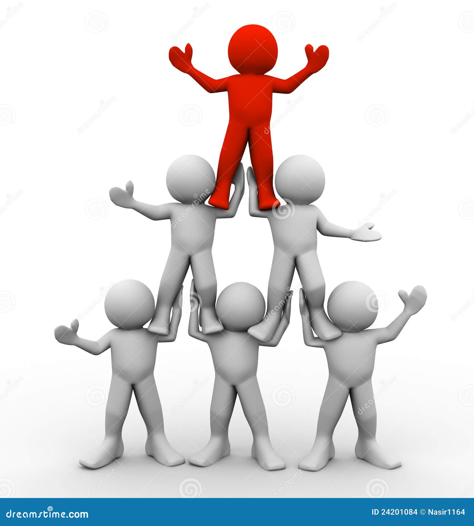 Pyramide des hommes 3d illustration stock. Illustration du ...