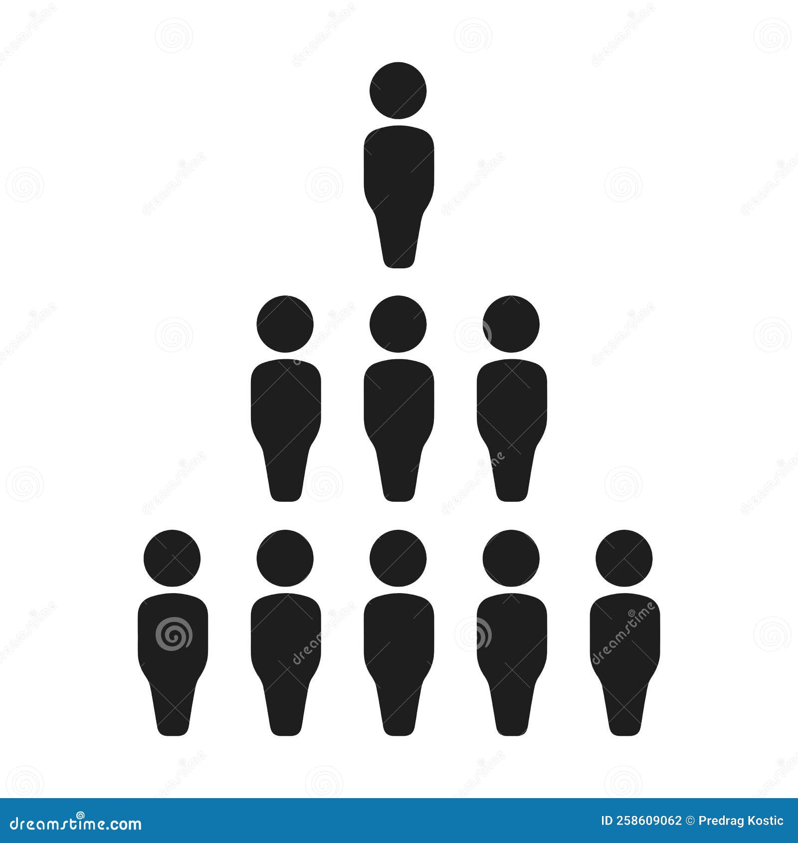 Pyramide des peuples illustration stock. Illustration du fond - 258609062