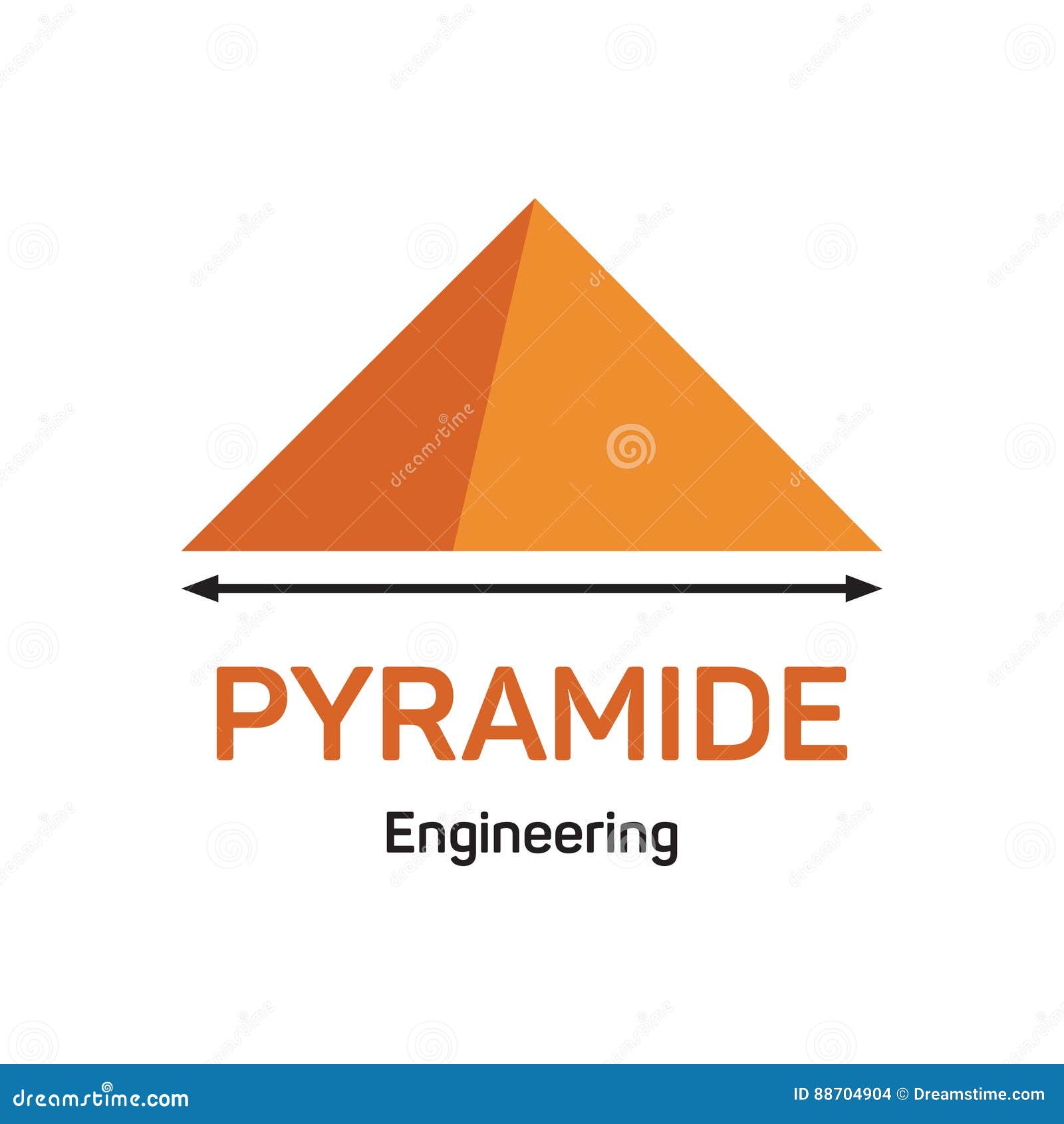 Pyramide Engineering stock vector. Illustration of egypt - 88704904