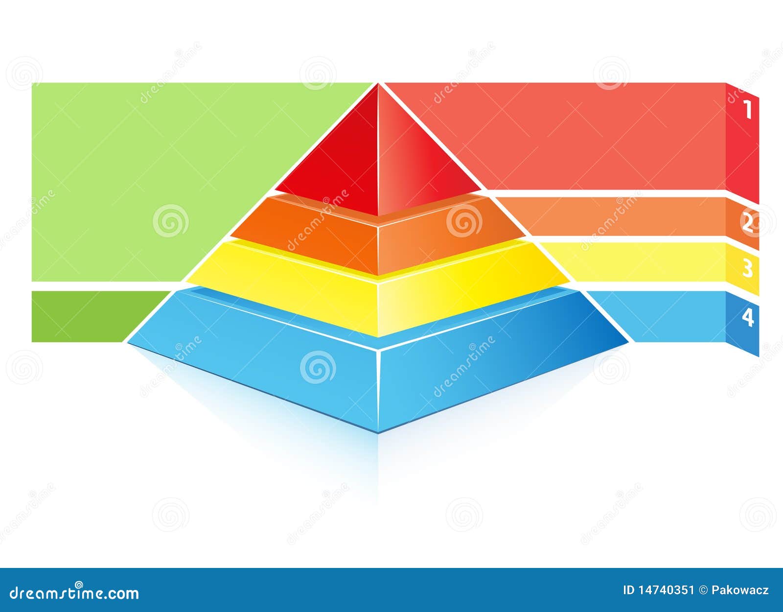 Pyramide hiérarchique illustration stock. Illustration of vide - 14740351