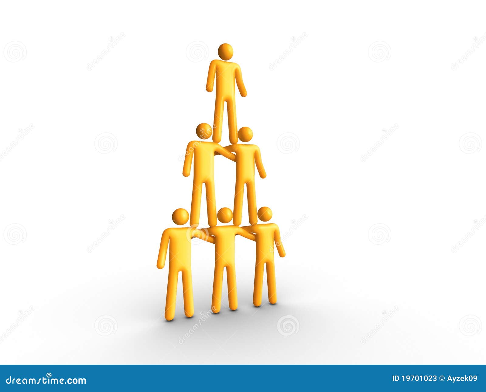 Pyramide humaine illustration stock. Illustration du humain - 19701023