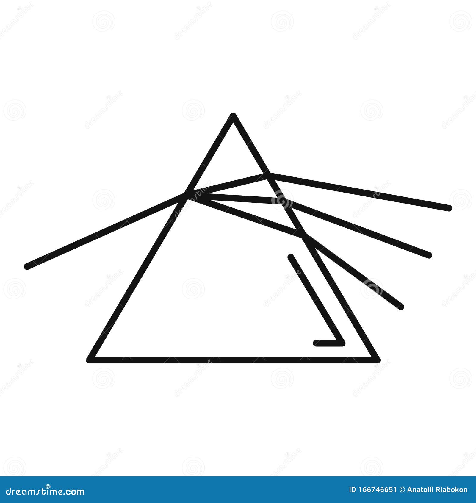 Refraction Icon Vector Isolated On White Background, Refraction Sign ...