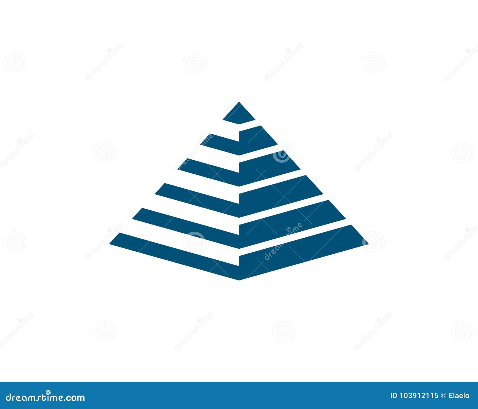 Pyramide Logo Template illustration de vecteur. Illustration du idée ...