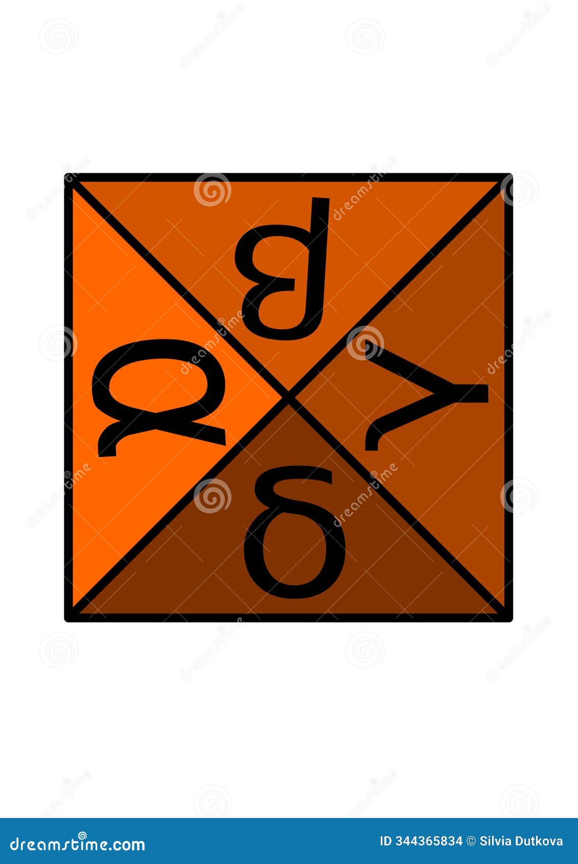 Greek Delta Letter Symbol Icon Cartoon Vector | CartoonDealer.com ...