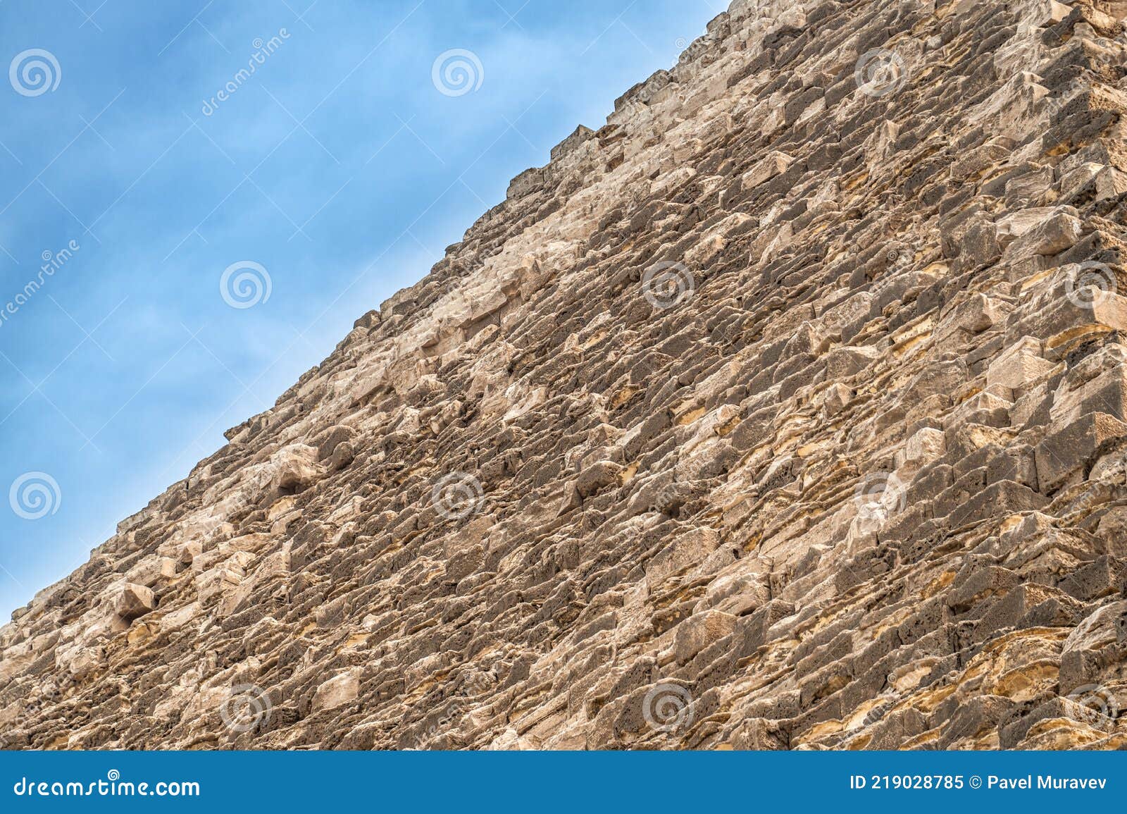 Pyramide Stone Blocks. Great Pyramid Wall. Stone Blocks in the Great ...