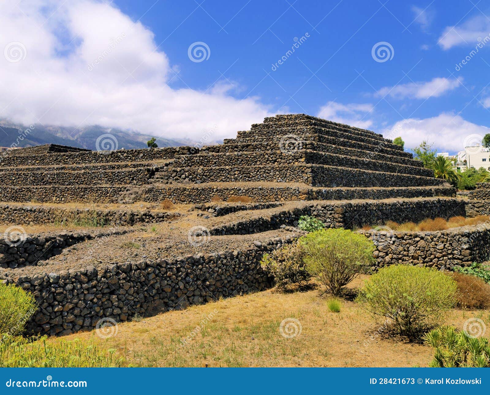 Pyramide, Tenerife stock image. Image of canary, guimar - 28421673