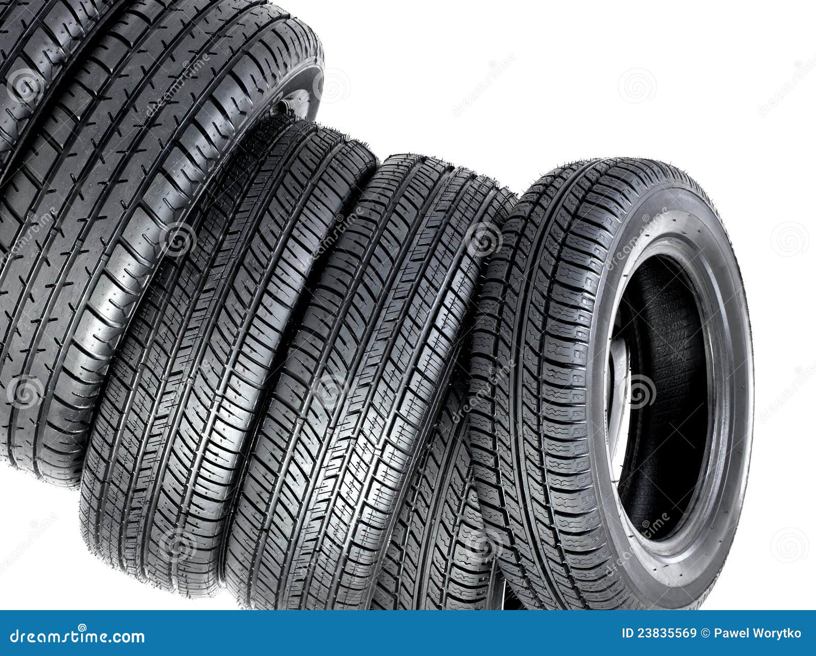 Pyramide of tires stock image. Image of column, marks - 23835569