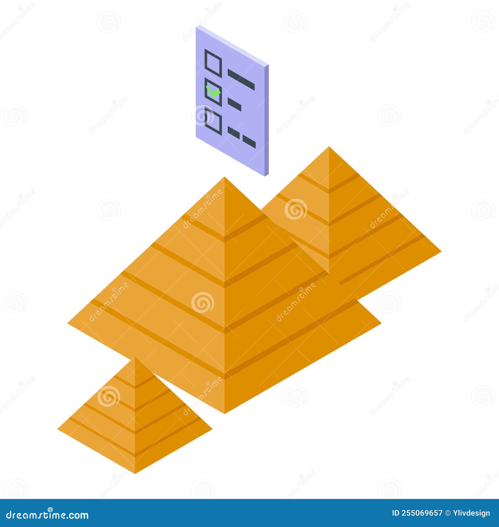 Pyramide Tour Icon Isometric Vector. Globe Travel | CartoonDealer.com ...