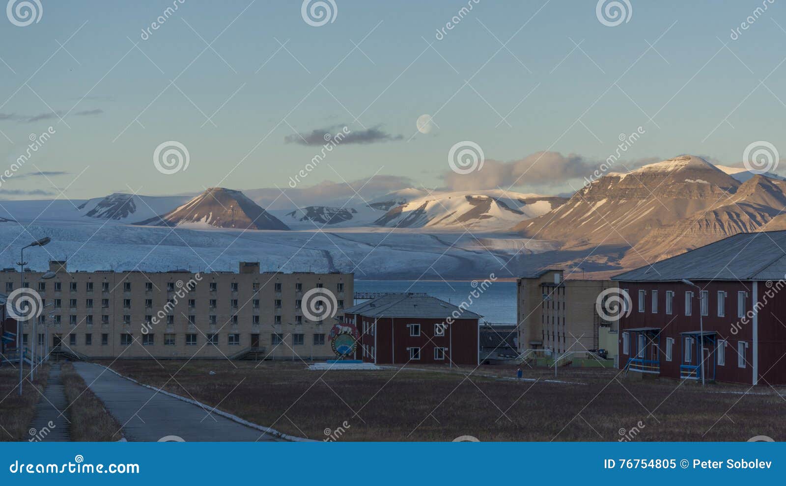 Pyramiden Settlement. Svalbard Stock Image - Image of greenland, travel ...