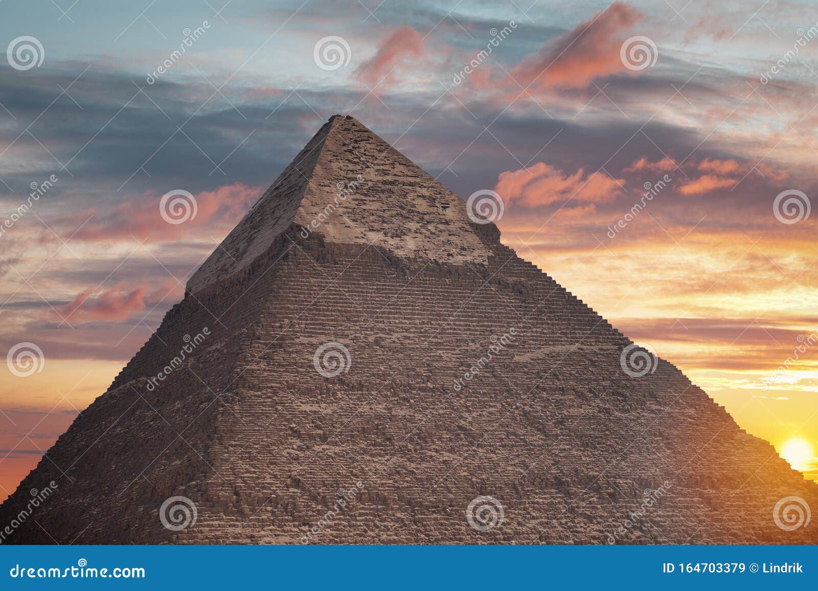 Pyramiden Van Giza, in Egypte Stock Afbeelding - Image of geschiedenis ...