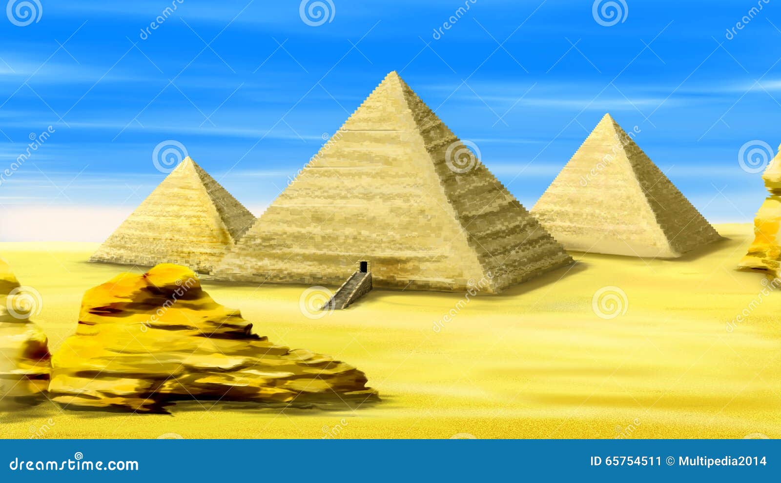 Pyramider av Egypten 02 stock illustrationer. Illustration av egypten ...