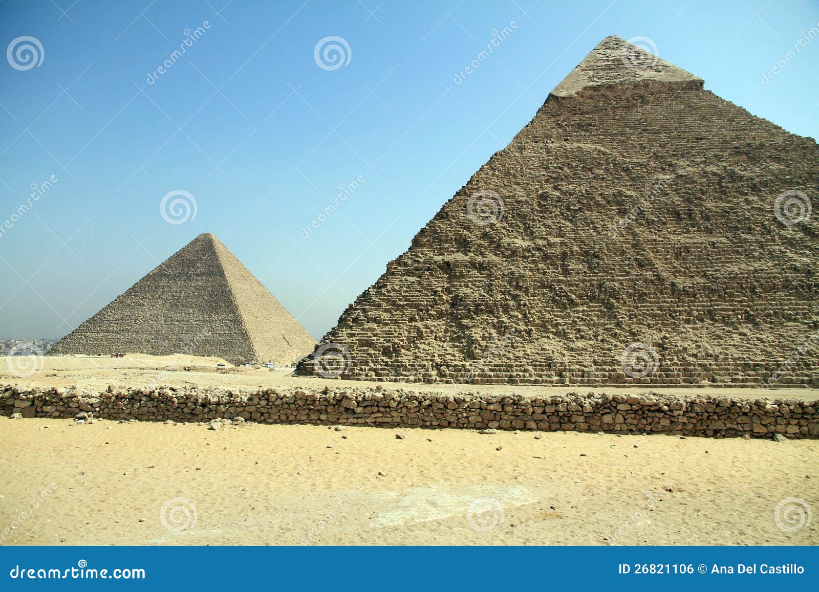 Pyramider Av Giza El Cairo Egypten Arkivfoto - Bild av arkeologisk ...