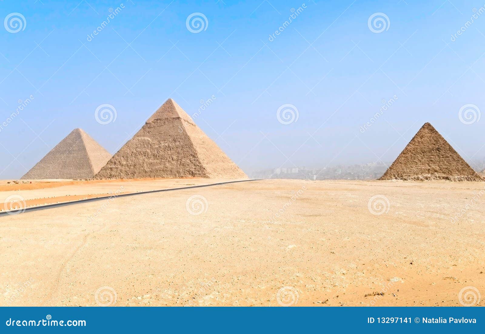 Pyramids stock image. Image of horizontal, desert, khufu - 13297141