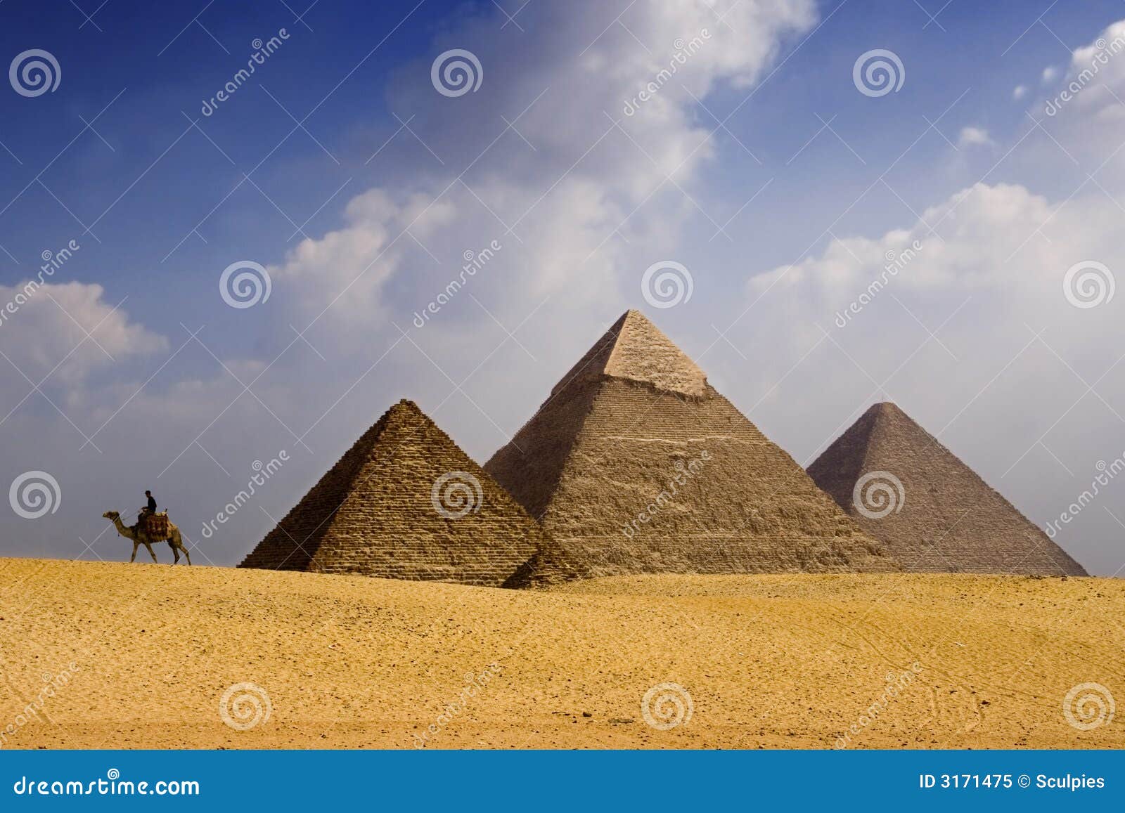 Pyramids stock image. Image of ancient, egyptian, cairo - 3171475