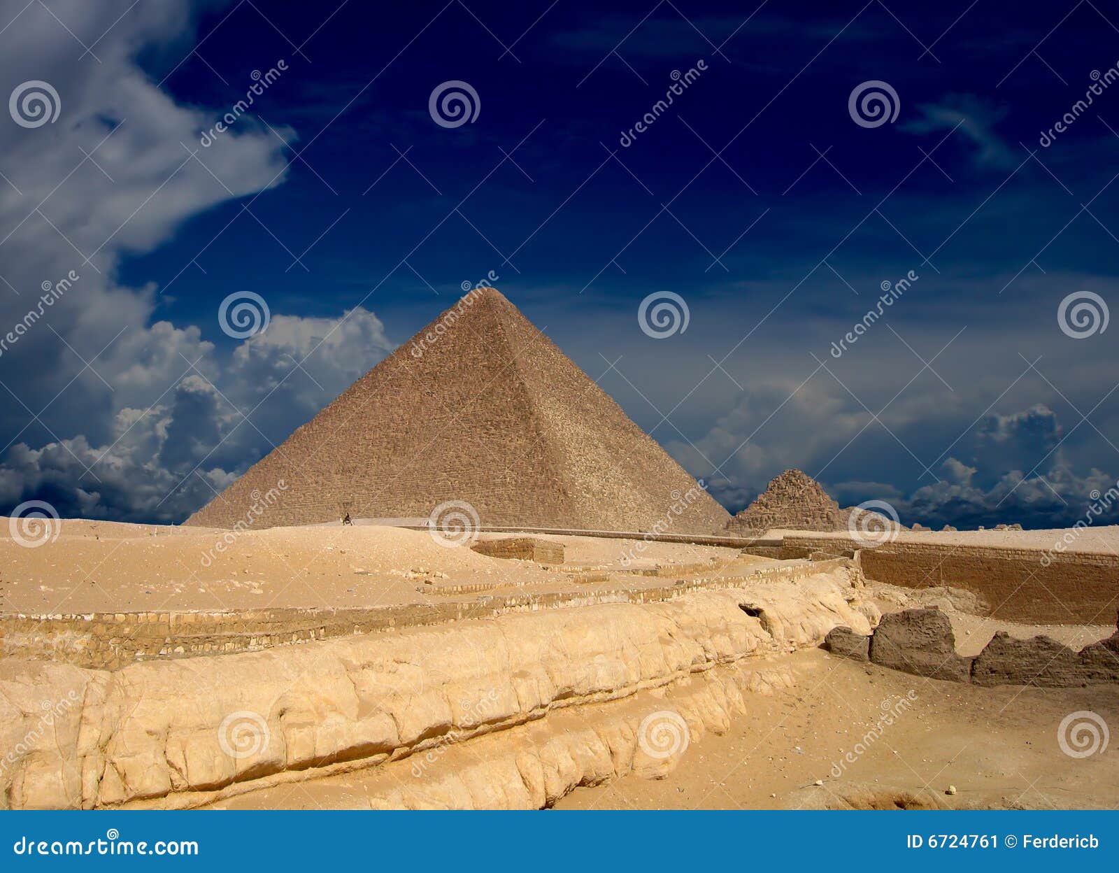 Pyramids stock image. Image of mysterious, tall, archaeological - 6724761