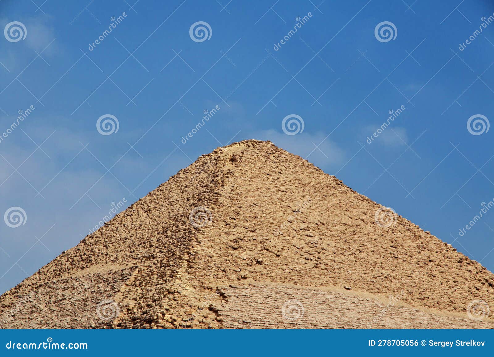 Pyramids in Dahshur, Sahara Desert, Egypt Stock Photo - Image of ...