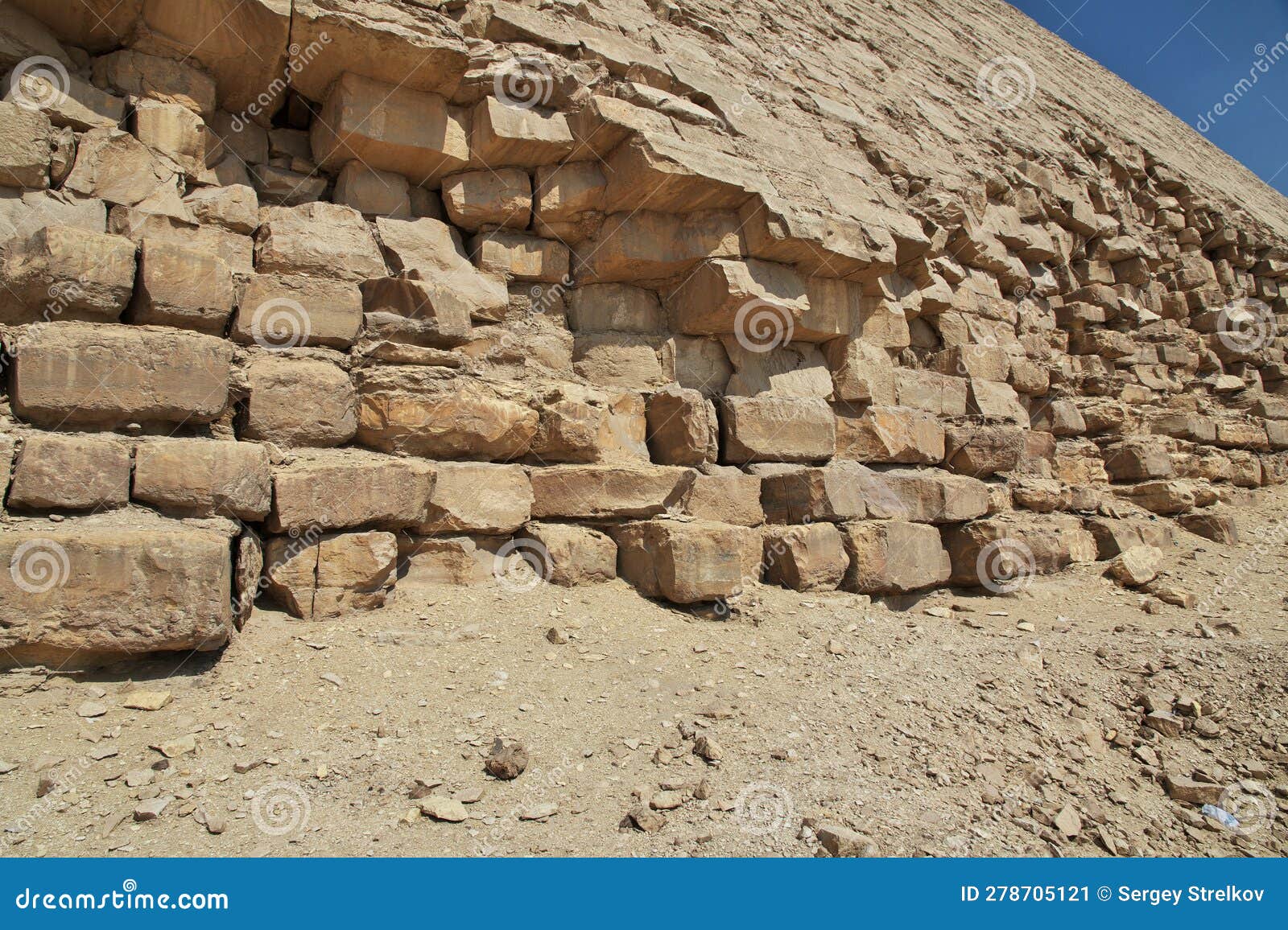 Pyramids in Dahshur, Sahara Desert, Egypt Stock Image - Image of snofru ...