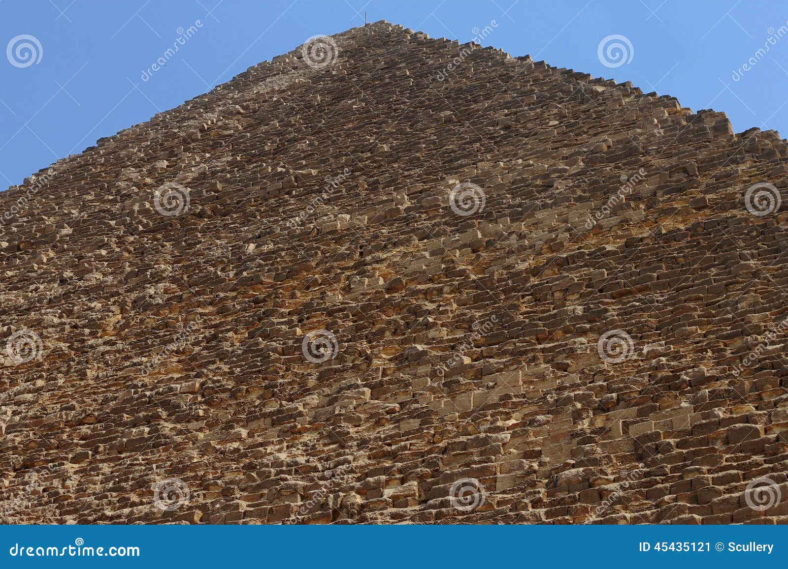 Pyramids in Desert of Egypt in Giza Stock Image - Image of giza, desert ...