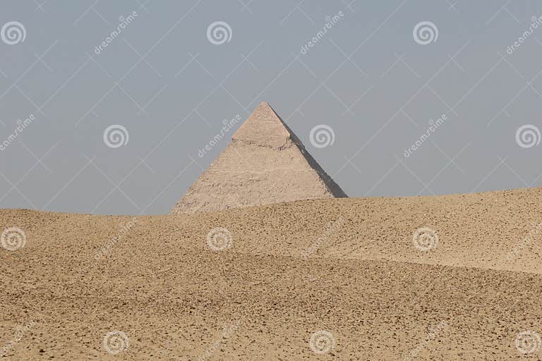The Pyramids of Egypt Side by Side in the Middle of Desert Sand with ...
