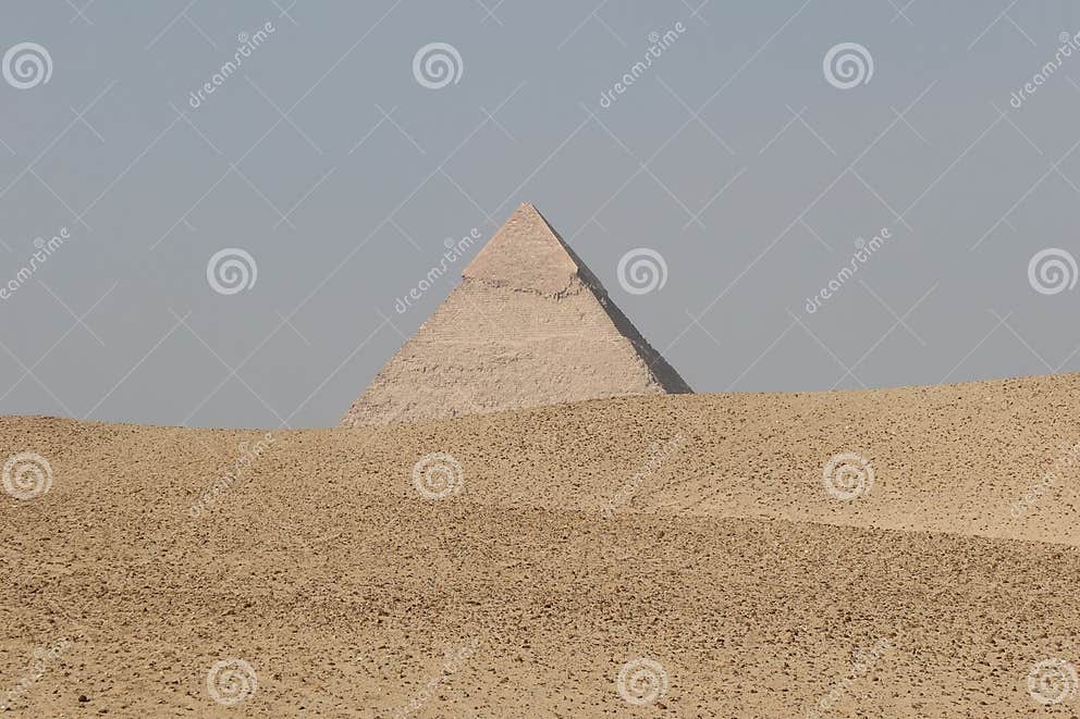 The Pyramids of Egypt Side by Side in the Middle of Desert Sand with ...