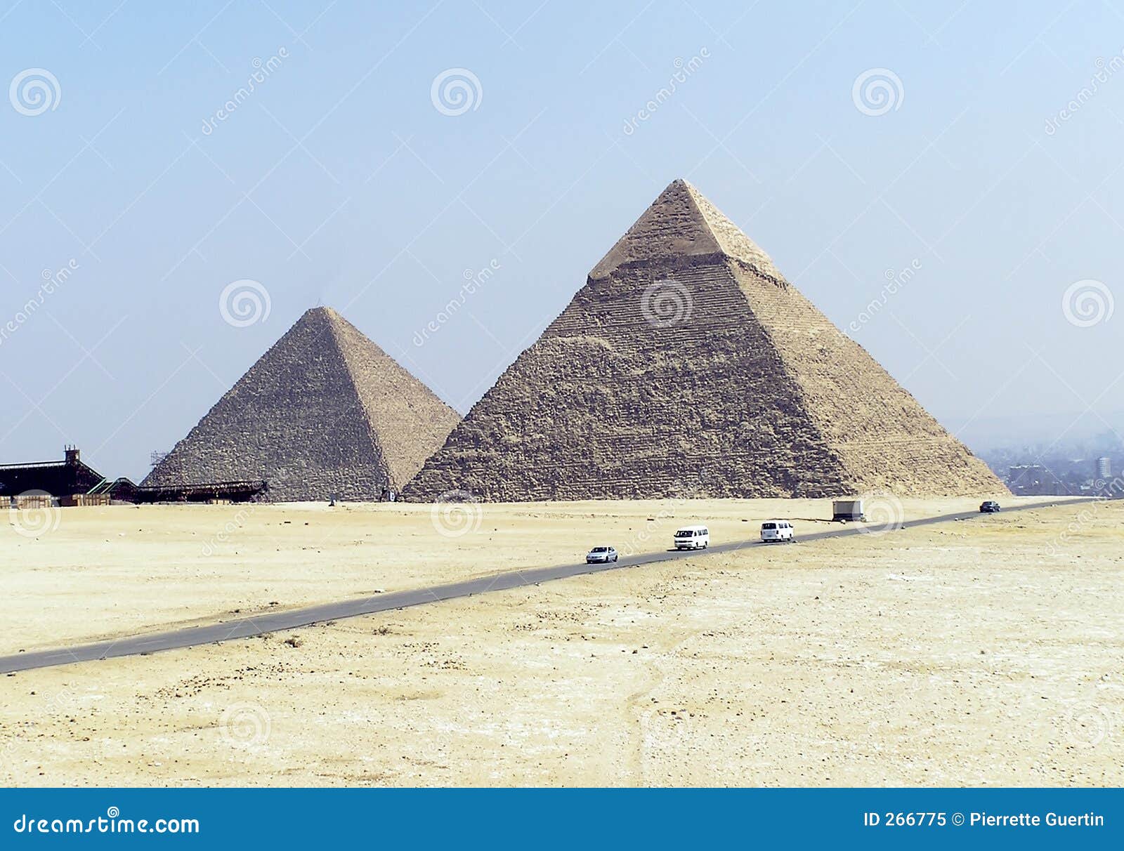 Pyramids of Egypt (two) stock image. Image of temple, pharaoh - 266775