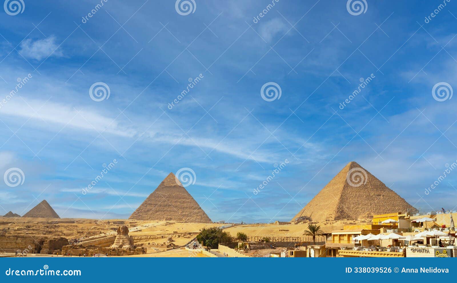 Pyramids of Egypt, View from the Giza Area. Cairo, Egypt, November 1 ...