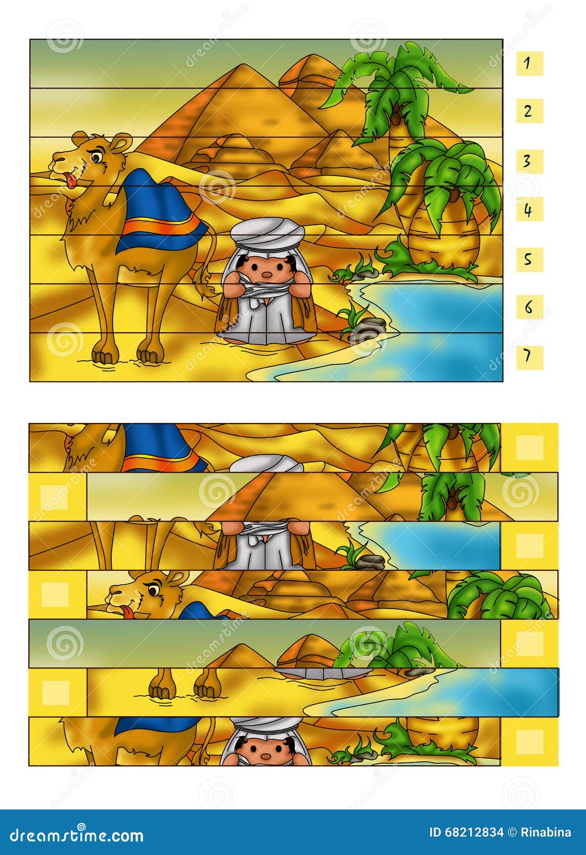 Pyramids game stock illustration. Illustration of reconstruct - 68212834