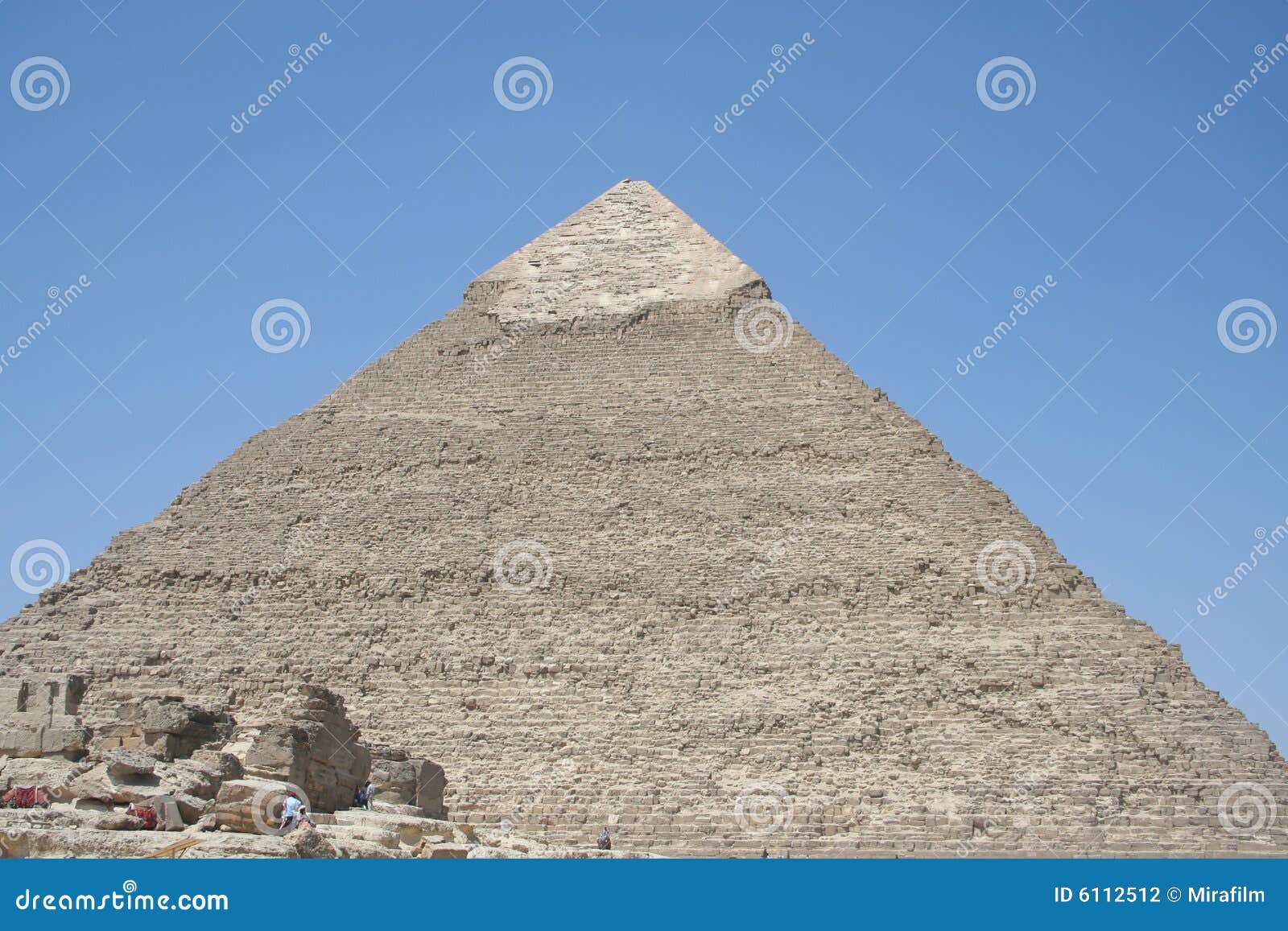The pyramids in gaza stock photo. Image of landmark, ancient - 6112512