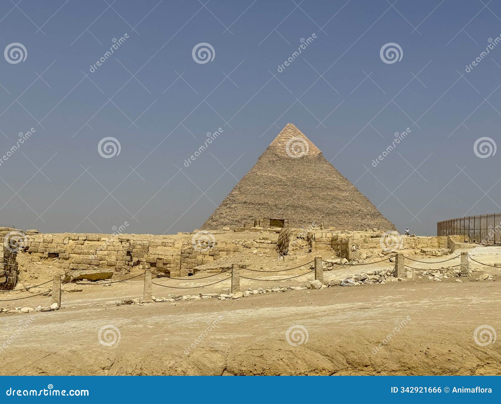 Pyramids of Giza in Cairo Travel Guide Stock Illustration ...