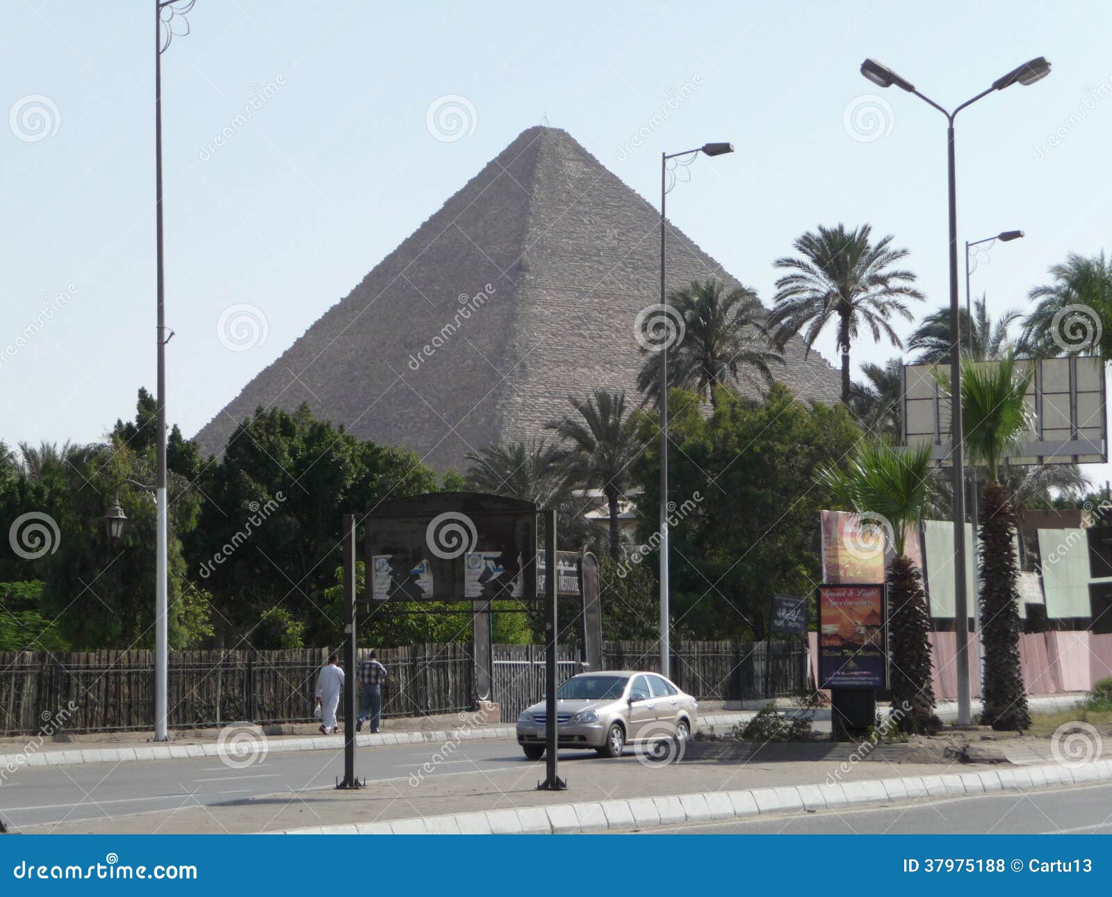 Pyramids editorial stock photo. Image of nile, street - 37975188