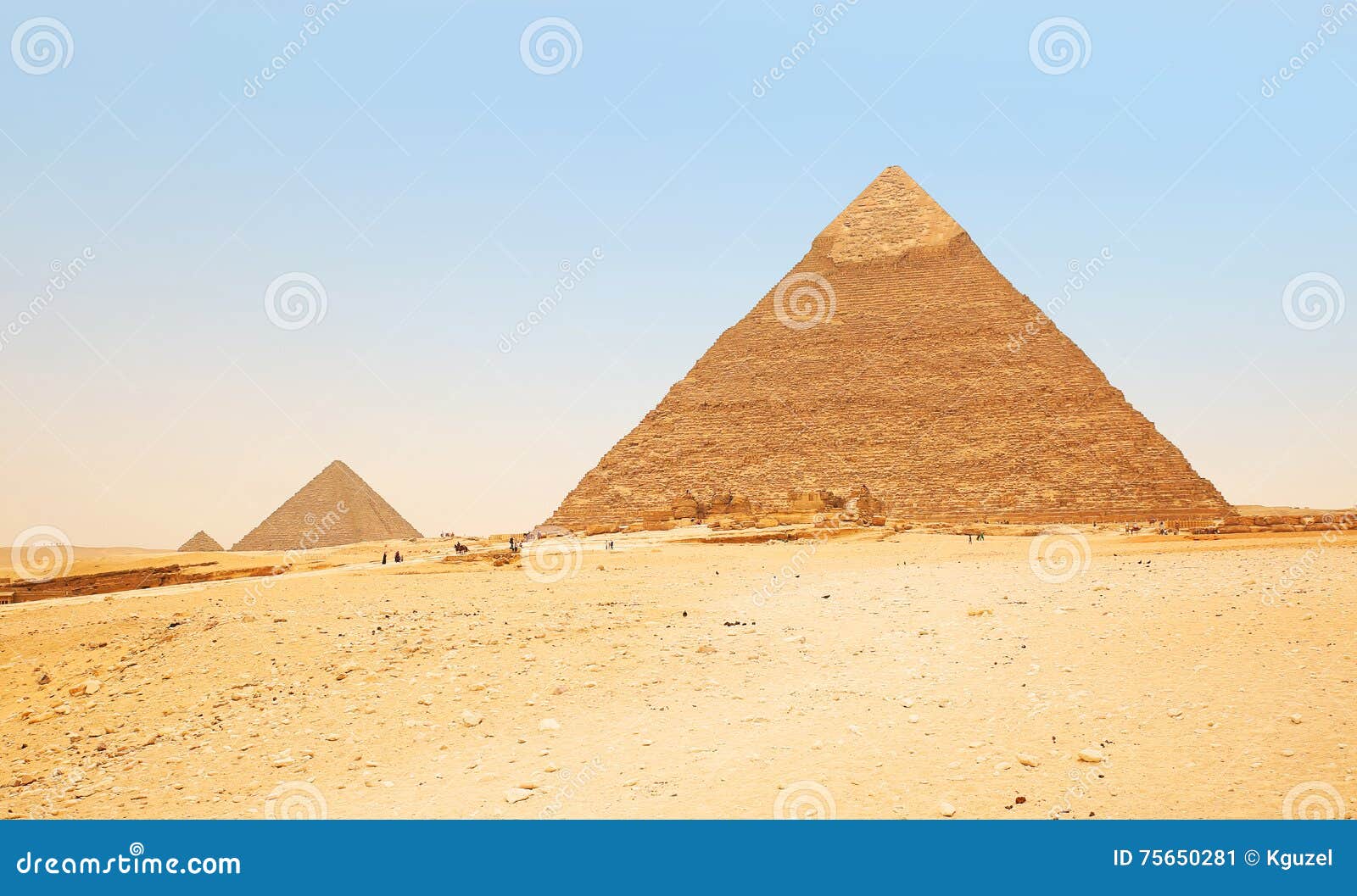 609 Three Pyramids Giza Egypt Stock Photos - Free & Royalty-Free Stock ...
