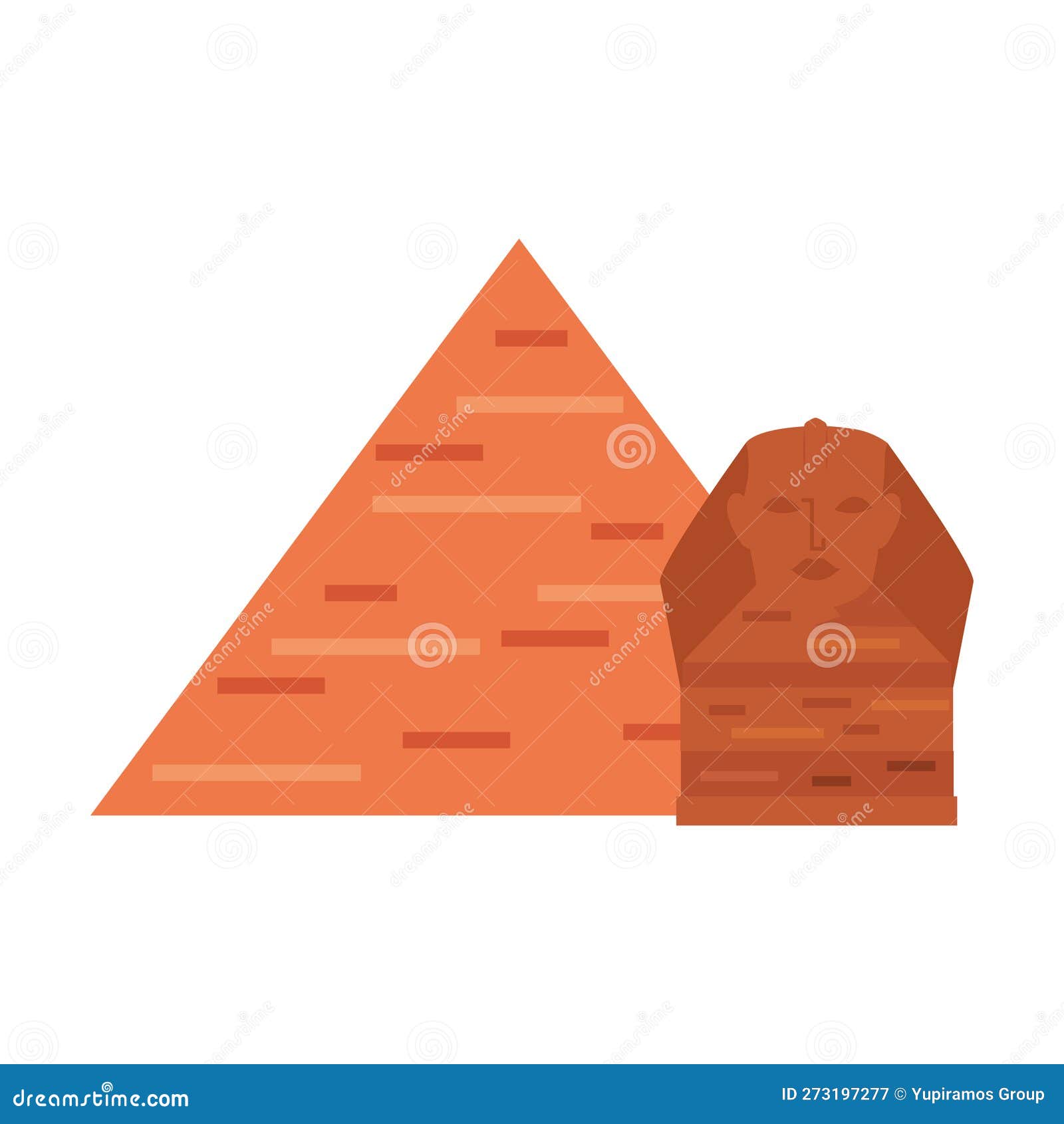Pyramids of giza stock vector. Illustration of cairo - 273197277
