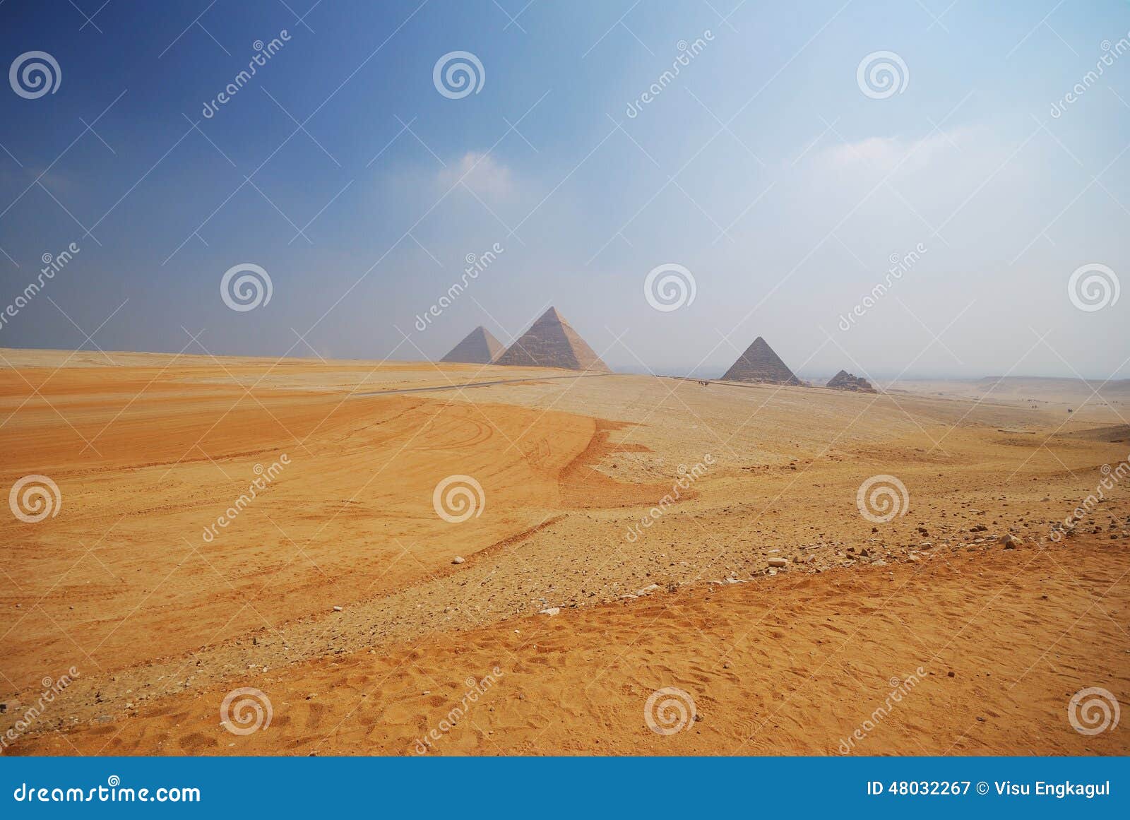 Pyramids of Giza stock image. Image of outdoor, archeology - 48032267