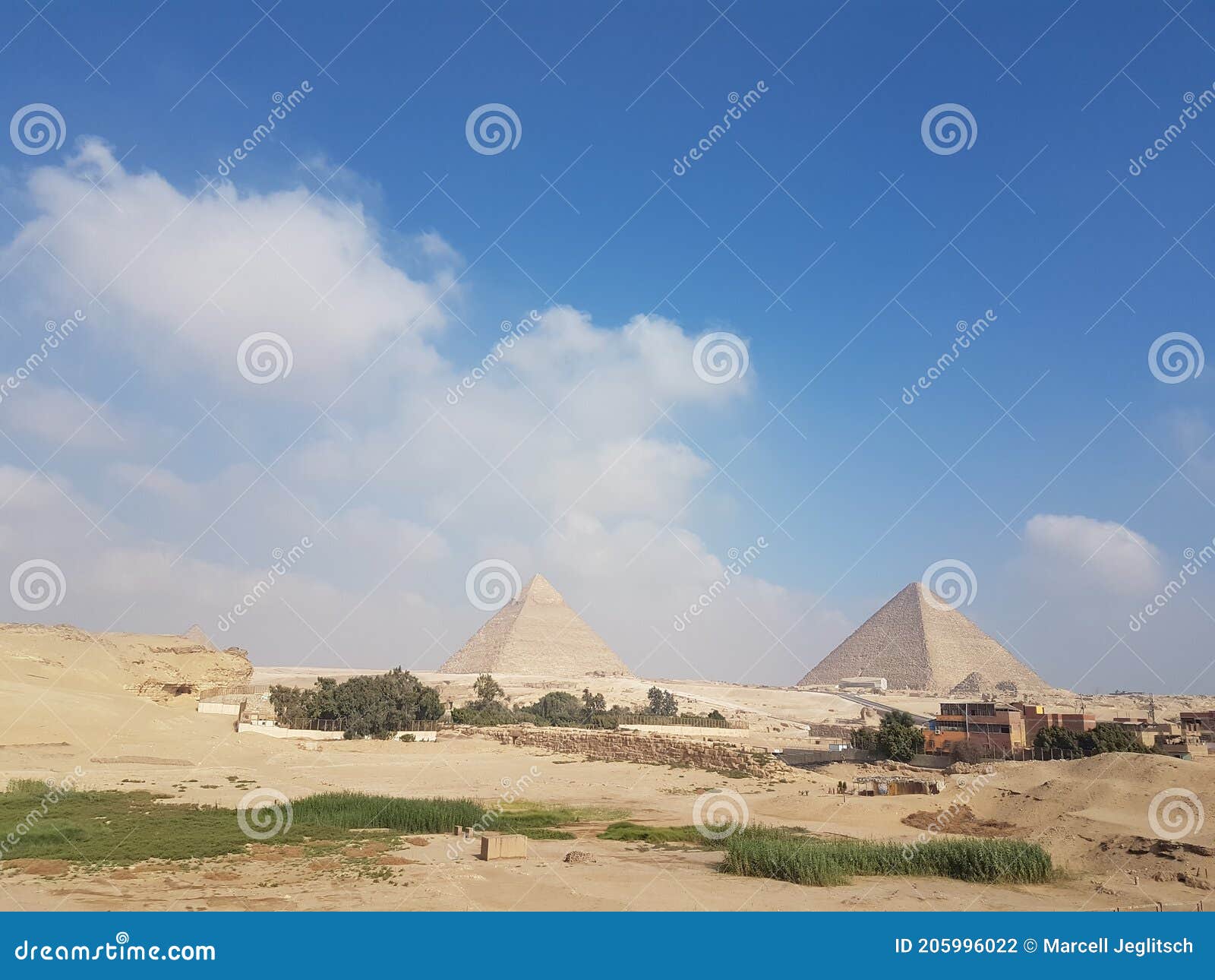 Pyramids Of The Giza Plateau In Egypt Stock Photography | CartoonDealer ...
