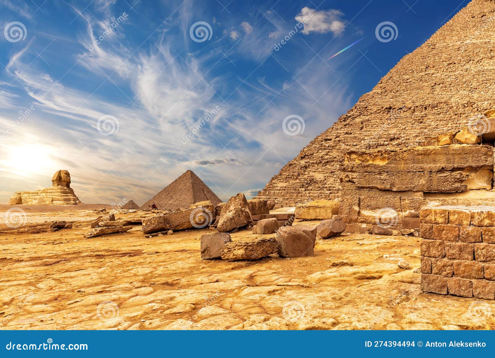 Sphinx Egypt Portrait. Portrait Of The Great Sphinx Of Egypt Close ...