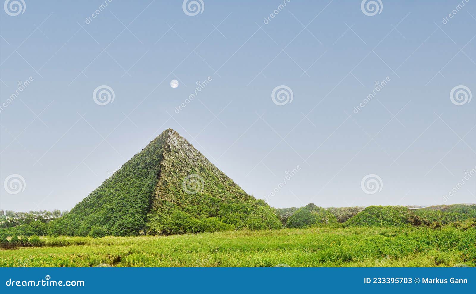 Pyramids in Green Surroundings Stock Image - Image of historical, egypt ...