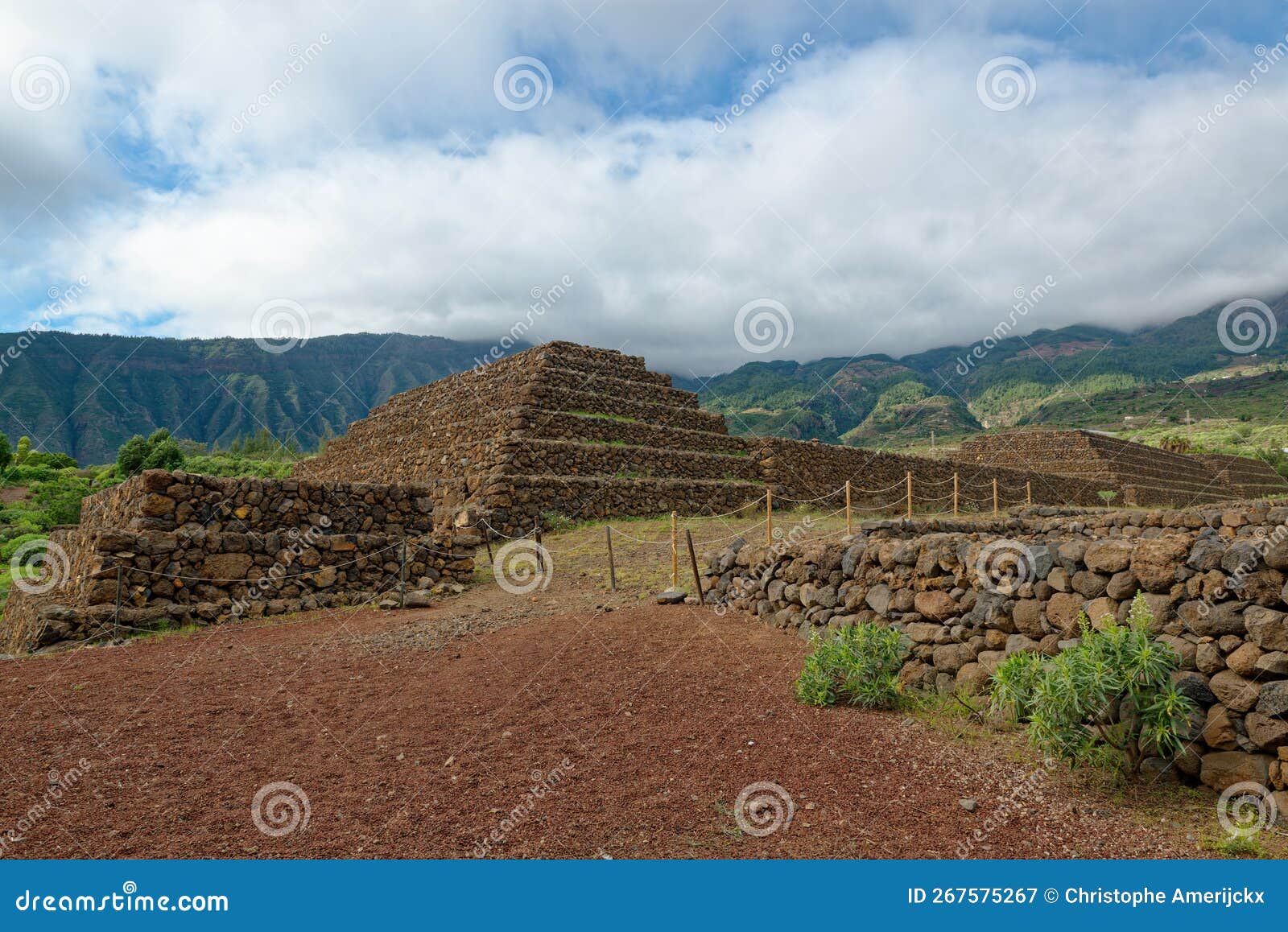 Guimar Pyramids, Tenerife, Spain Stock Image - Image of landscape ...