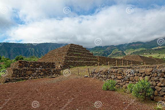 Guimar Pyramids, Tenerife, Spain Stock Image - Image of landscape ...